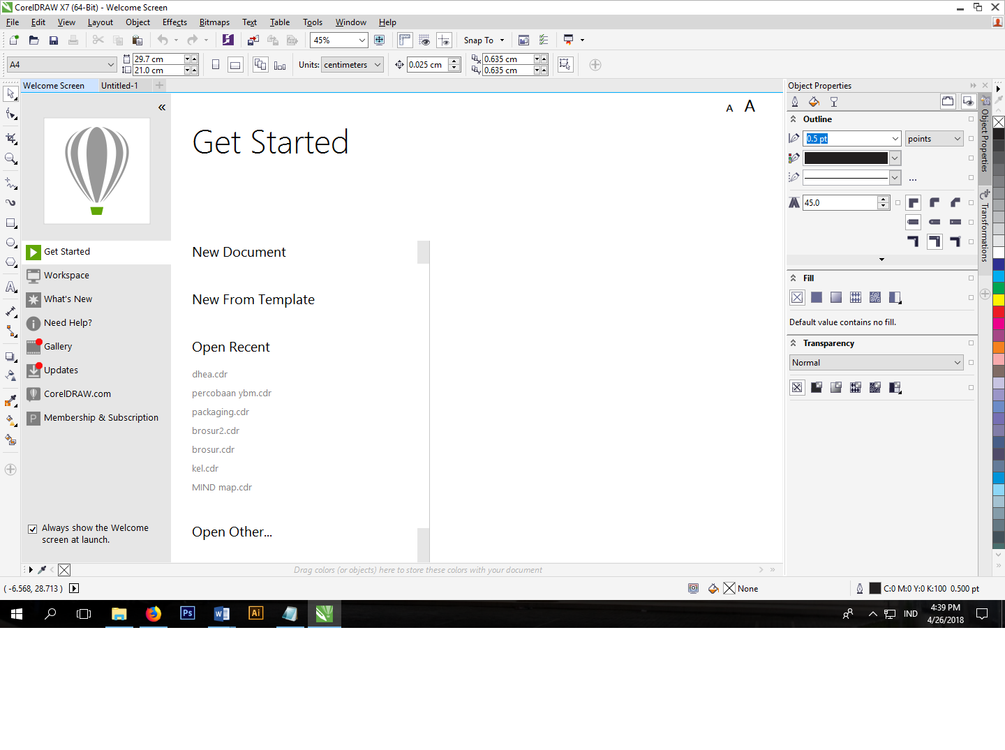 Lembar Area Kerja Corel Draw | Sekolah Desain | Belajar Desain Grafis ...