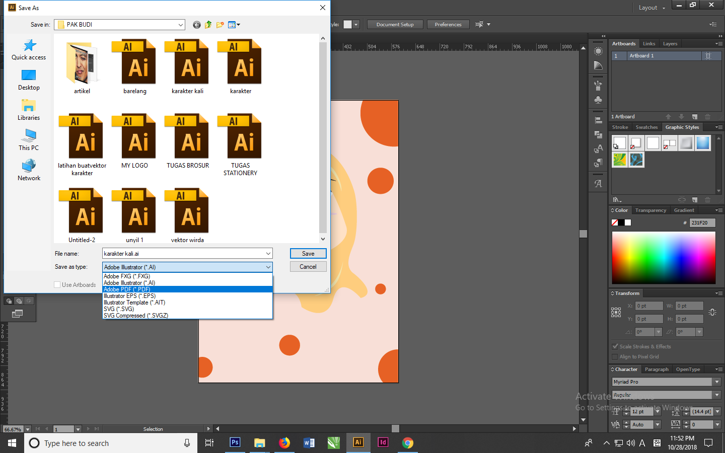 cara import illustrator ke coreldraw | Sekolah Desain | Belajar Desain ...