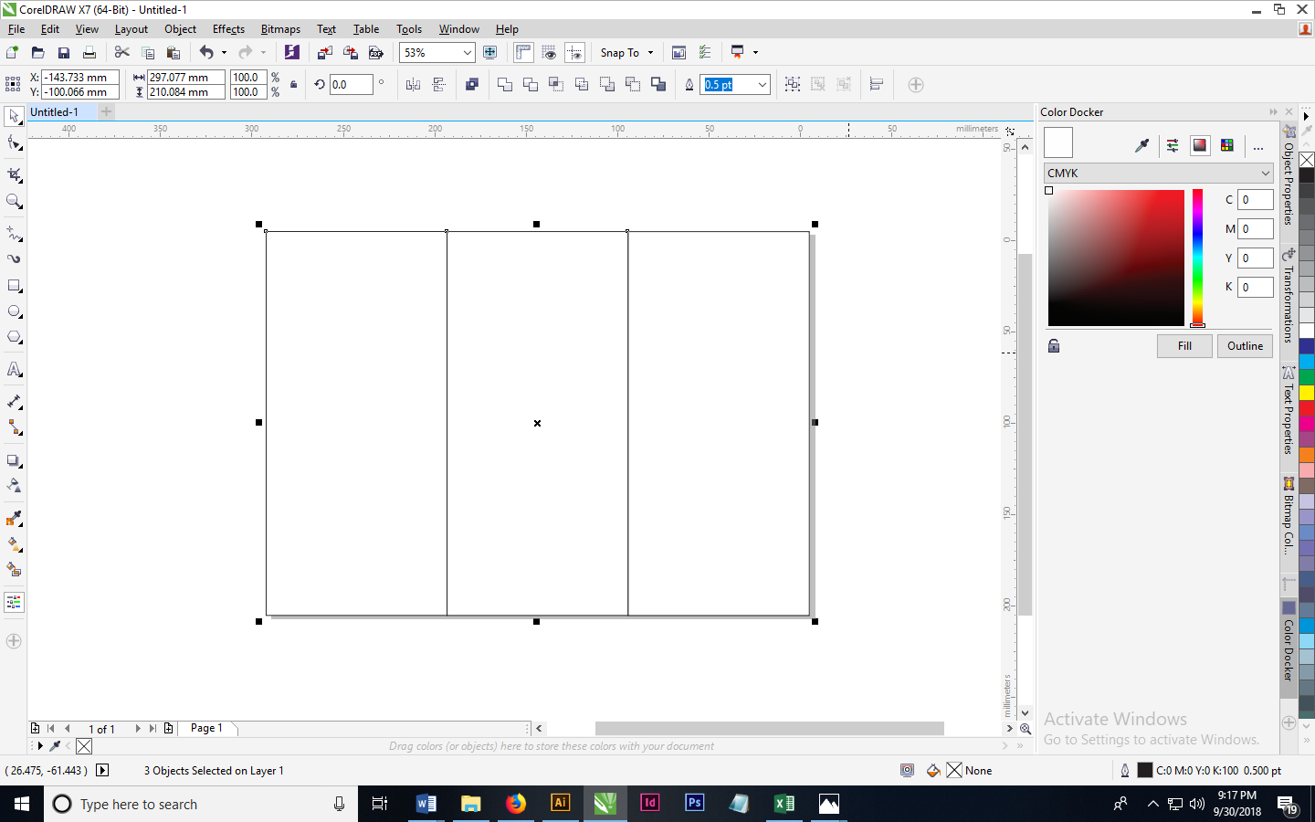 Cara Membuat Pola Dasar Brosur Tri-fold di Corel Draw | Sekolah Desain ...
