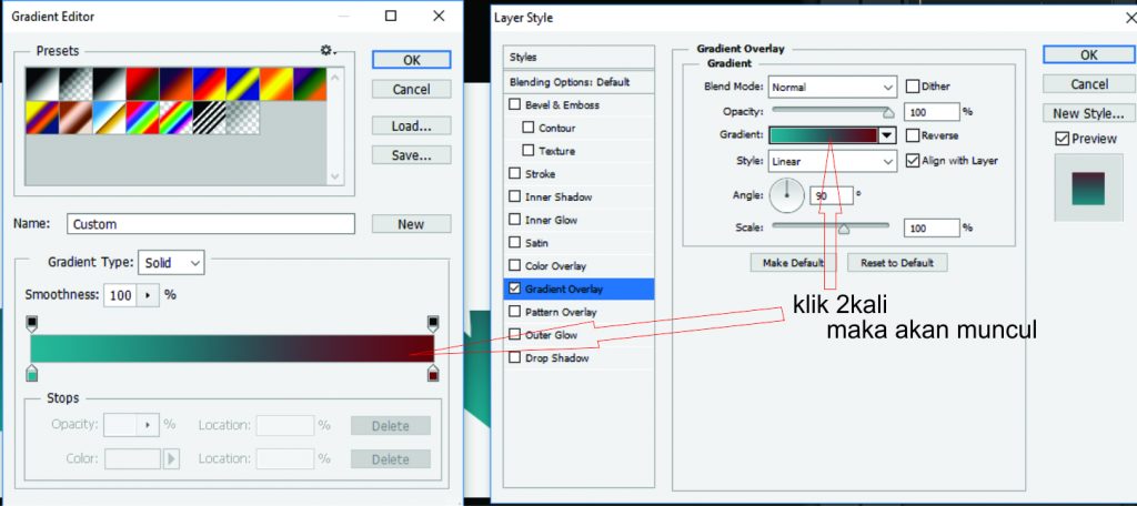 Cara Membuat Teks Gradient Dengan Photoshop | Sekolah Desain | Belajar ...