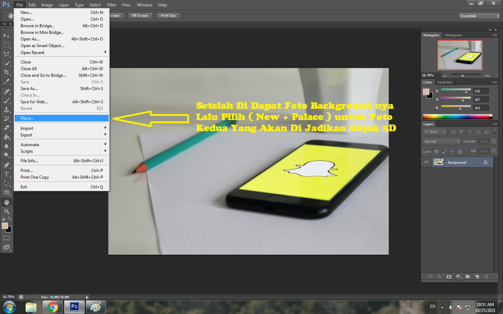 Cara Simpel Desain 3D Menggunakan Photoshop | Sekolah Desain | Belajar ...